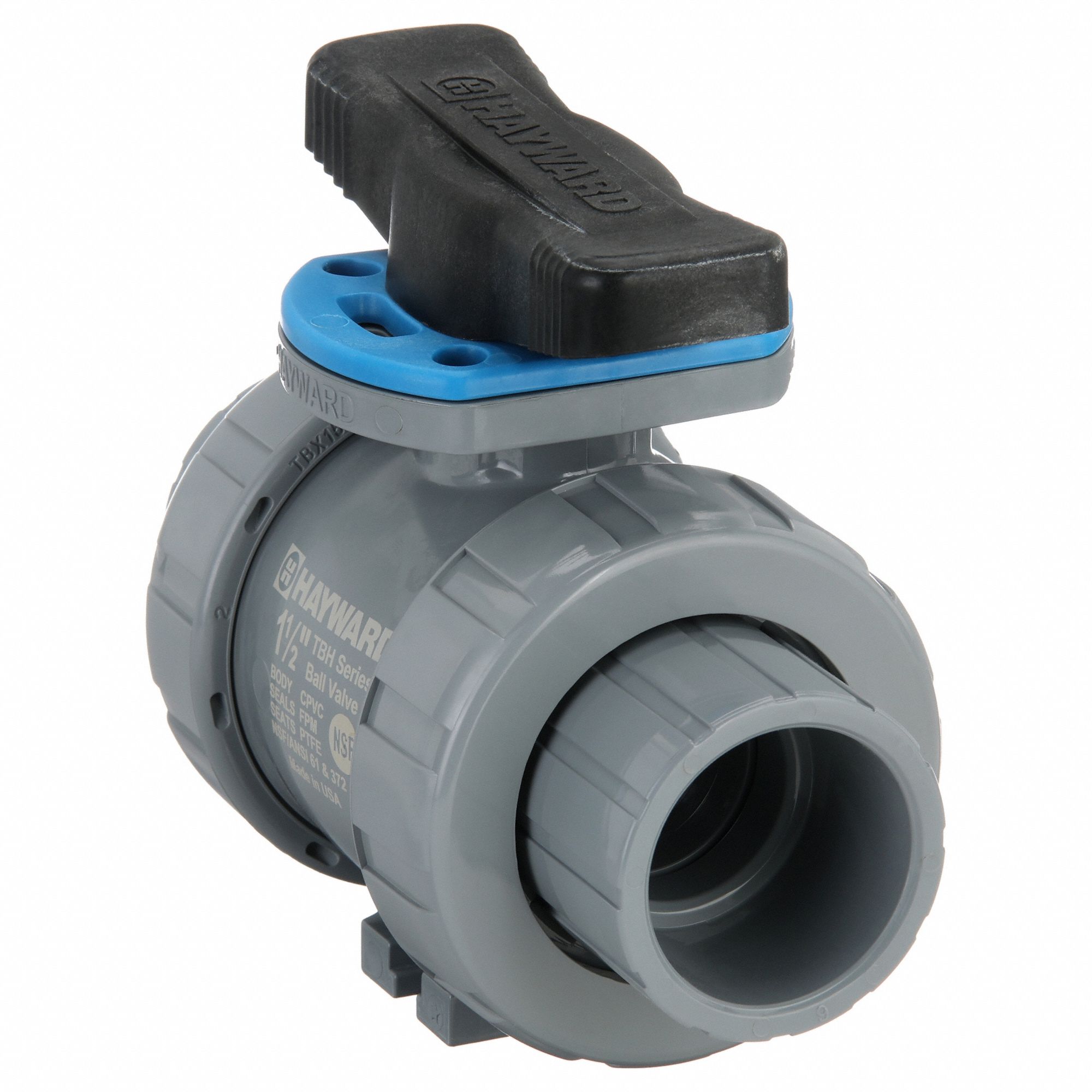 HAYWARD FLOW CONTROL, 1 1/2 in, CPVC, Manual Two-Way Ball Valve ...