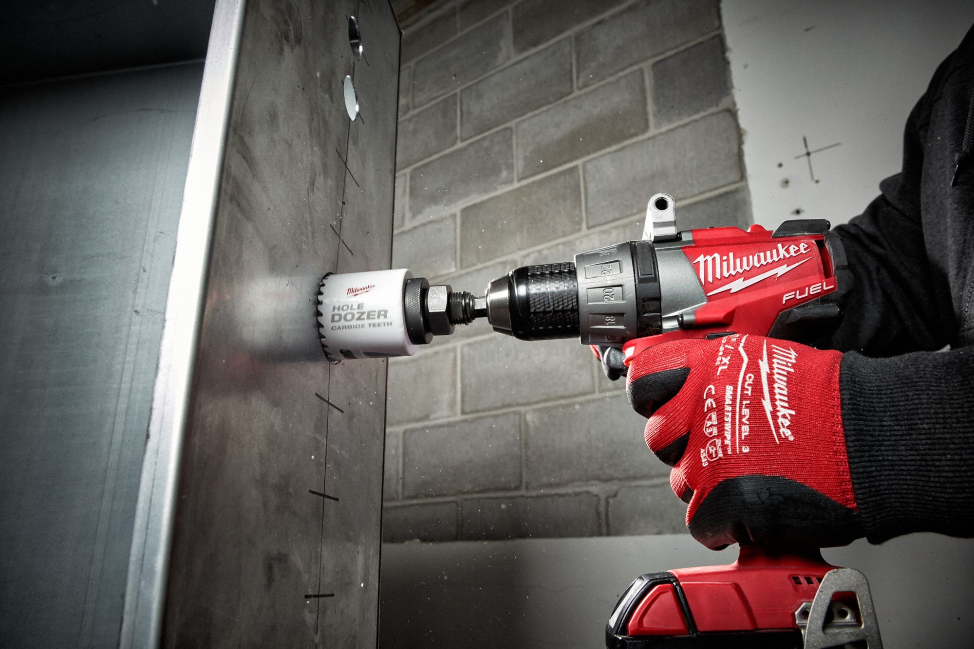 MILWAUKEE Hole Saw: 2 3/8 in Saw Dia., 4 Teeth per Inch, 1 5/8 in Max. Cutting Dp, Bi-Metal ...