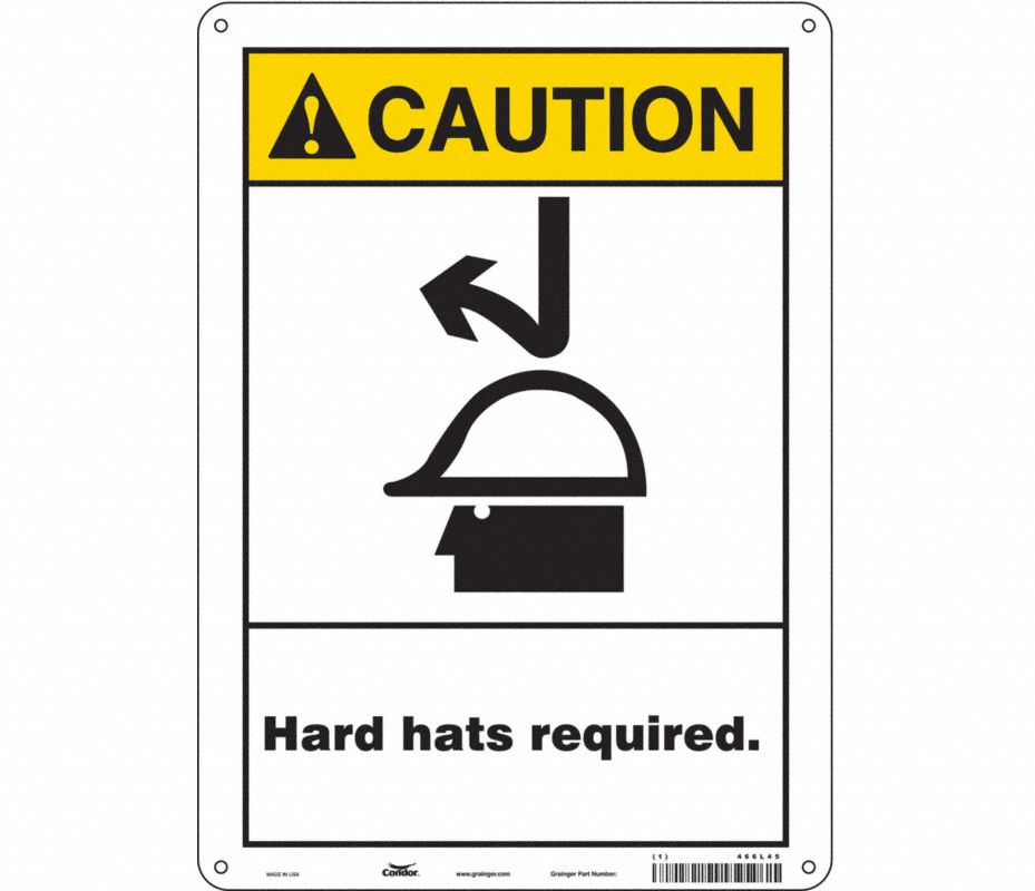 CONDOR Letrero de Seguridad, Encabezado: Caution, Material Aluminio ...