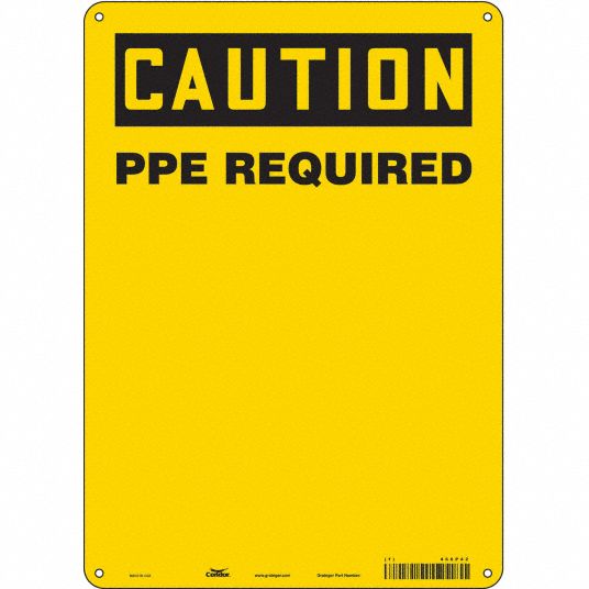 Fiberglass, Mounting Holes Sign Mounting, Safety Sign - 466P42|466P42 ...