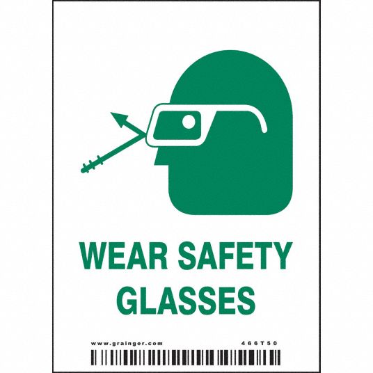 Vinyl, Adhesive Sign Mounting, Safety Sign - 466T50|466T50 - Grainger