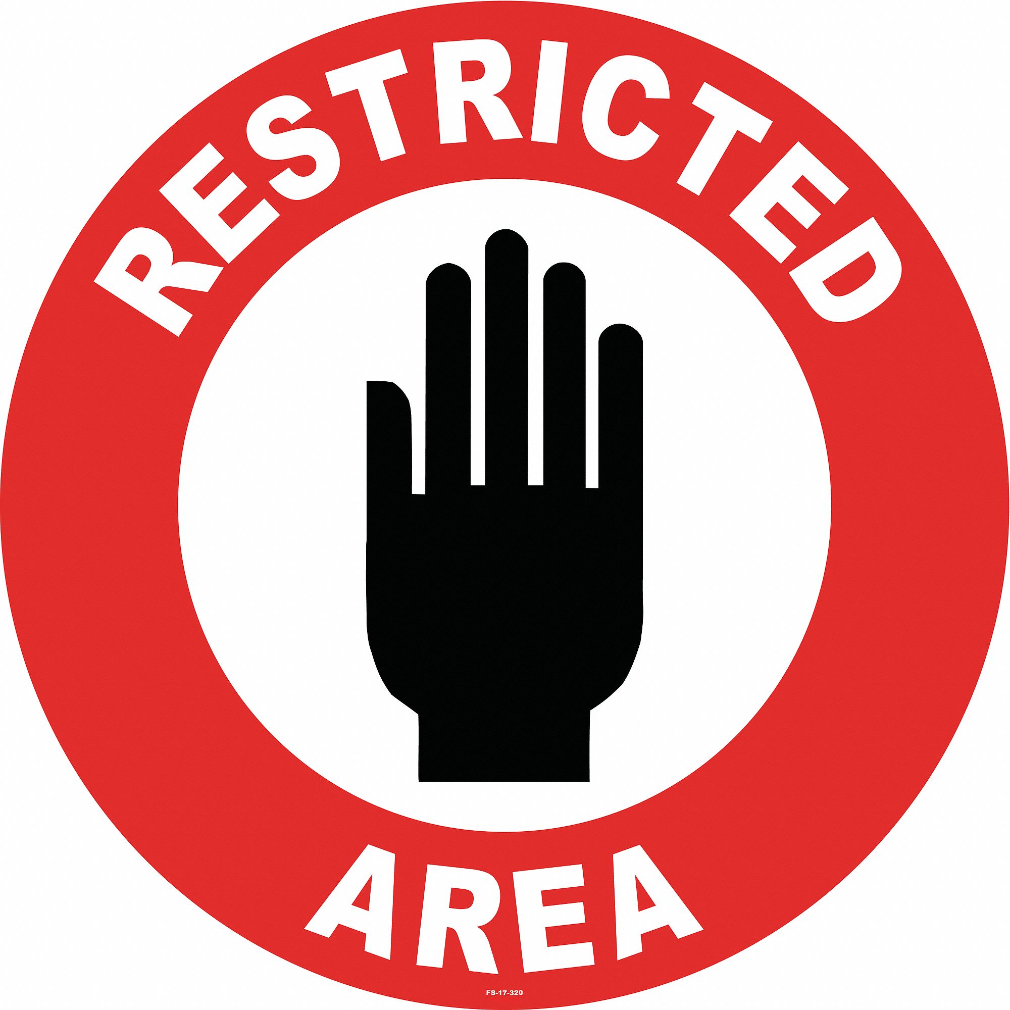 Vinyl, Adhesive Sign Mounting, Anti-Slip Floor Sign - 467F83|FS-17-320 ...