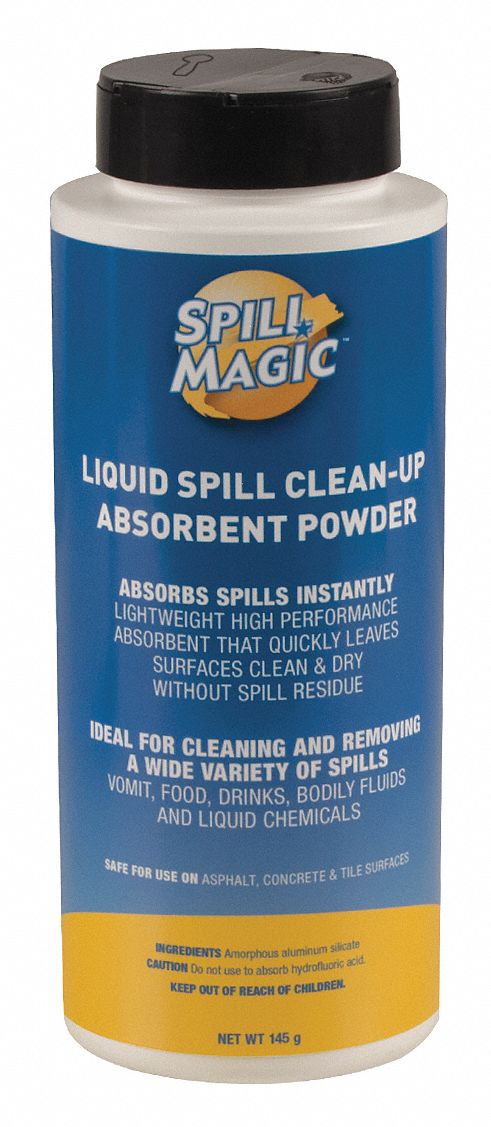 SPILL MAGIC, Amorphous Alumina Silicate, 0 gal Volume Absorbed per Pkg ...