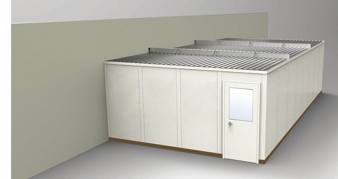PORTA-FAB, 32 ft x 16 ft x 8 ft, 3 Walls, Modular In-Plant Office ...