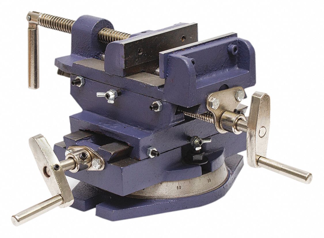 DAYTON Machine Vise, General Purpose, Swivel Base, 6 Jaw Opening (In ...