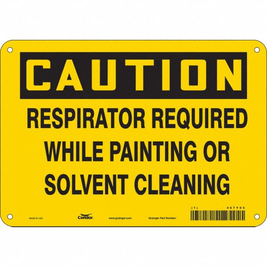 Vinyl, Adhesive Sign Mounting, Safety Sign - 467Y05|467Y05 - Grainger