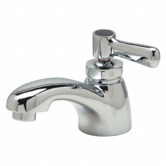 ZURN Straight Spout Bathroom Faucet: Zurn, AquaSpec, Chrome Finish ...