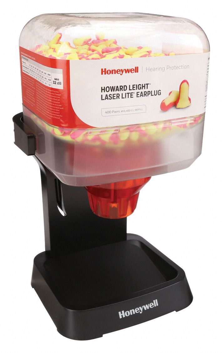 HONEYWELL HOWARD LEIGHT, Dispenser with Refill, Contoured-T, Ear Plug ...