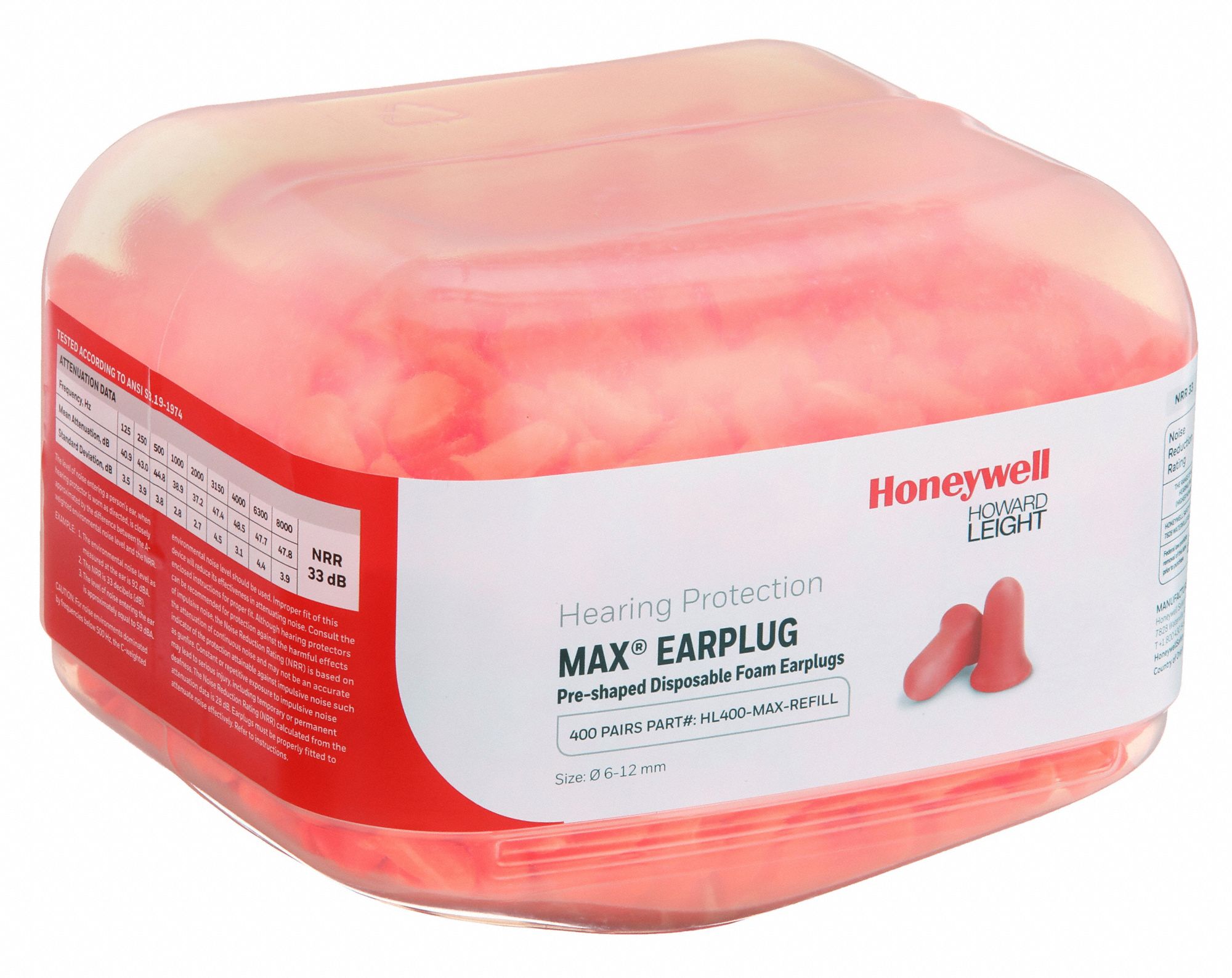 HONEYWELL HOWARD LEIGHT, Dispenser Refill, Bell, Ear Plug Dispenser ...