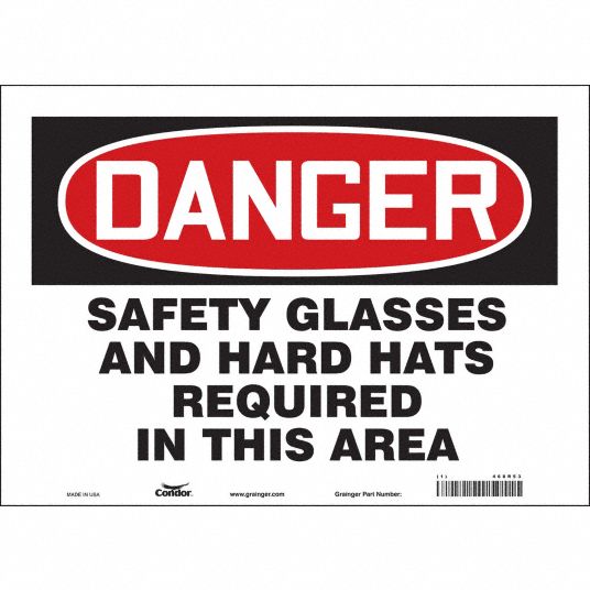 Vinyl, Adhesive Sign Mounting, Safety Sign - 468R53|468R53 - Grainger