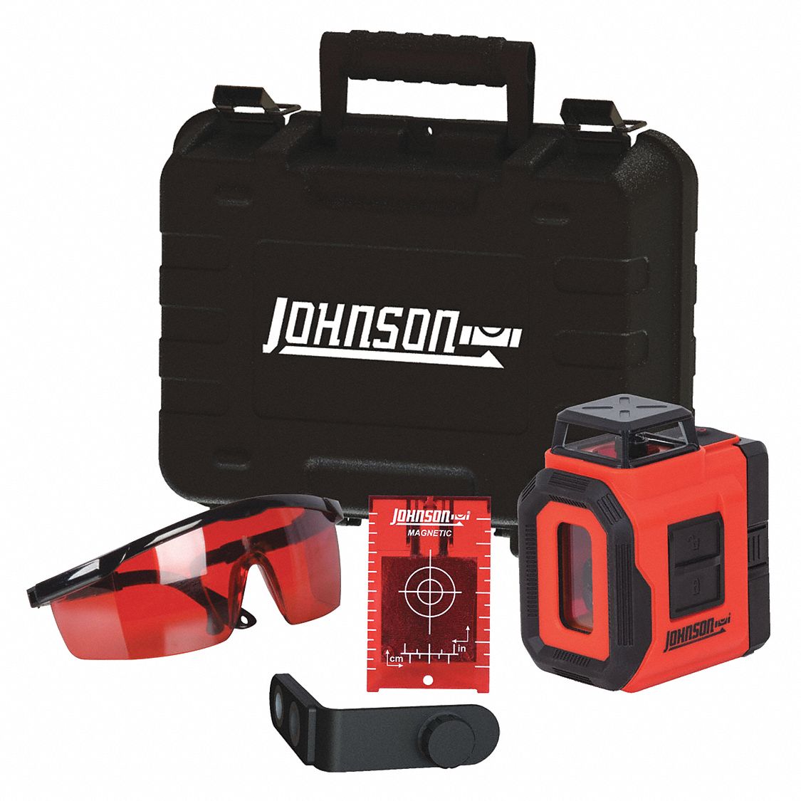 JOHNSON LEVEL, 2 Lines and 0 Dots, Red Beam, Cross Line Laser - 468V63 ...
