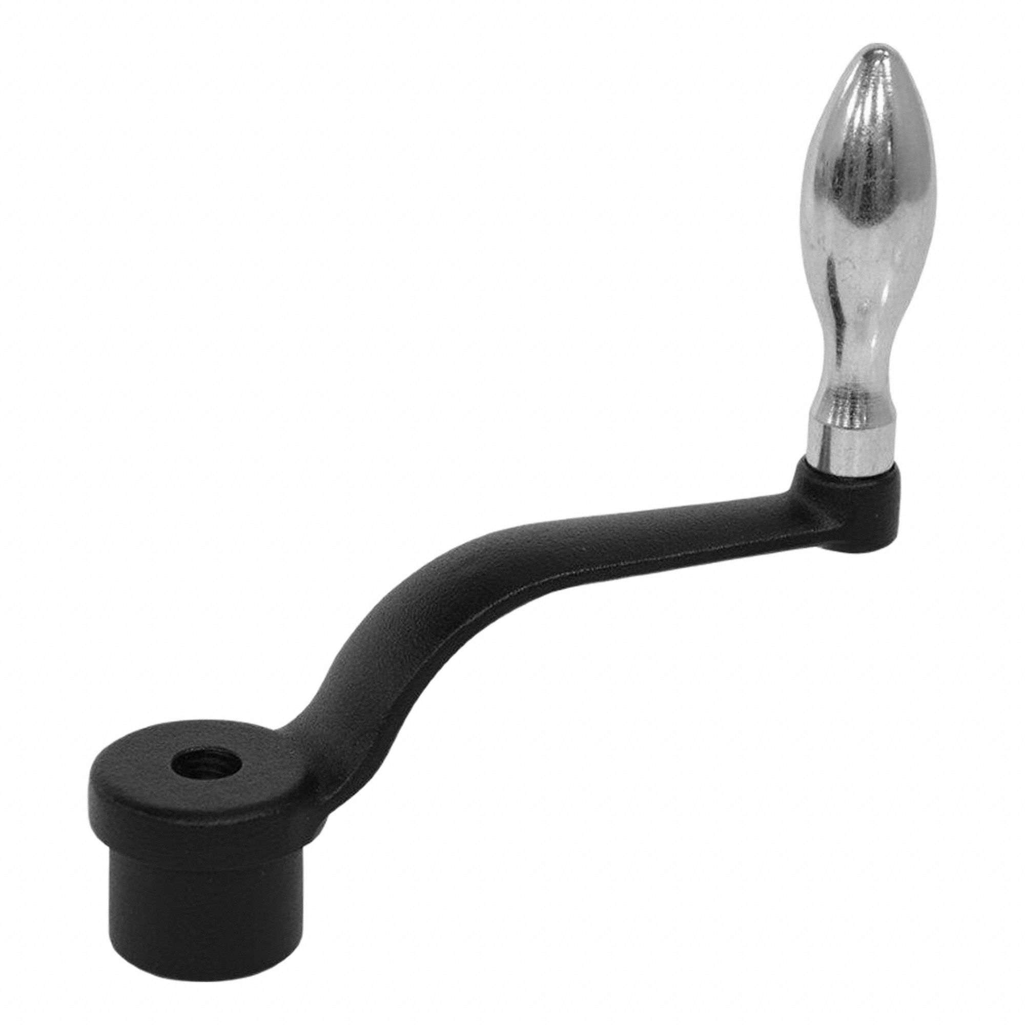 JW WINCO, Cast Iron w/ Steel Grip, 17 mm Bore Dia, Crank Handle ...