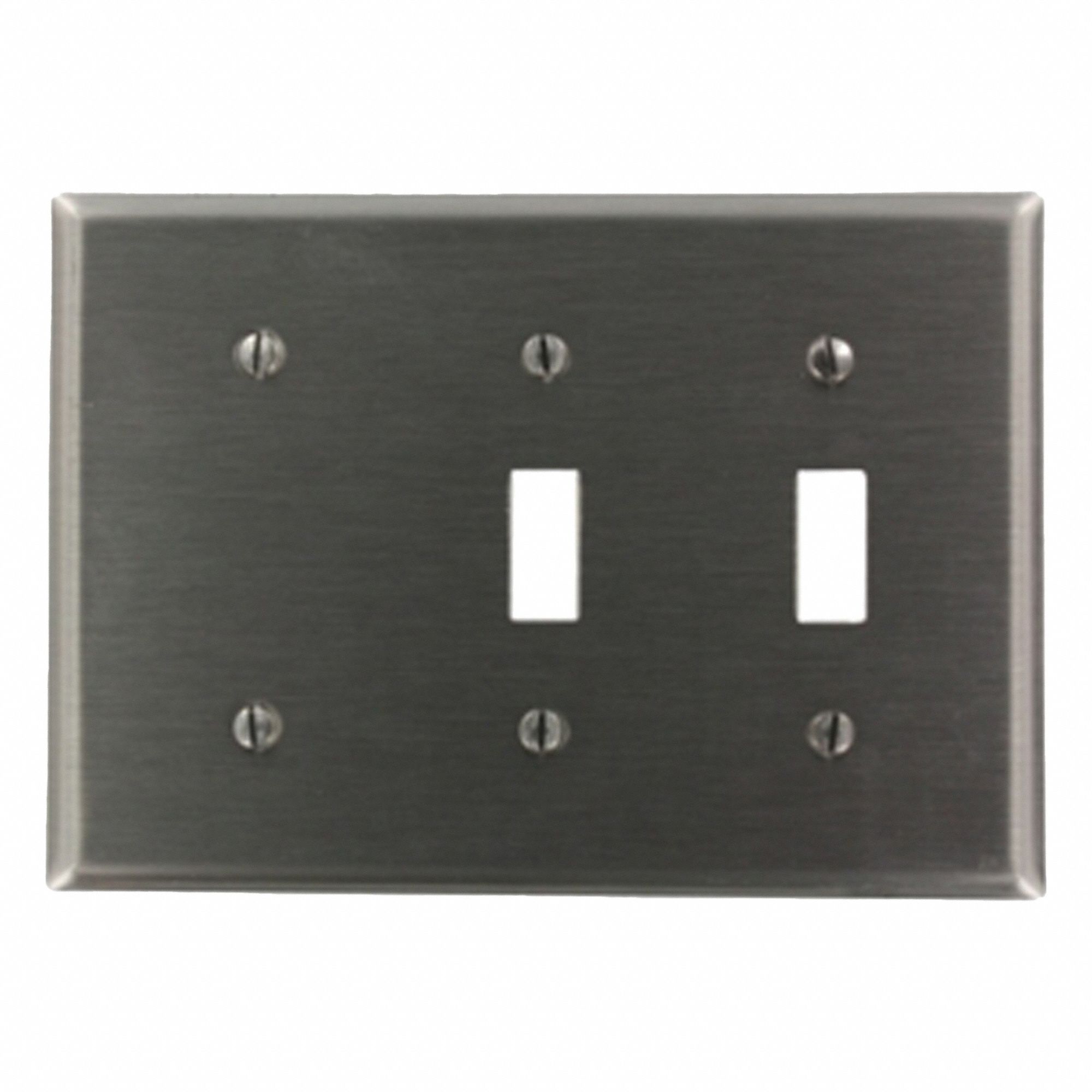 Combo, Stainless Steel, Blank Wall Plate - 879K06|S214-N - Grainger
