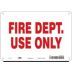 Fire Department Connection (FDC) Signs - Grainger Industrial Supply