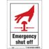 Emergency Shut-Off Signs - Grainger Industrial Supply