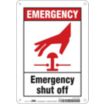 Emergency Shut-Off Signs - Grainger Industrial Supply