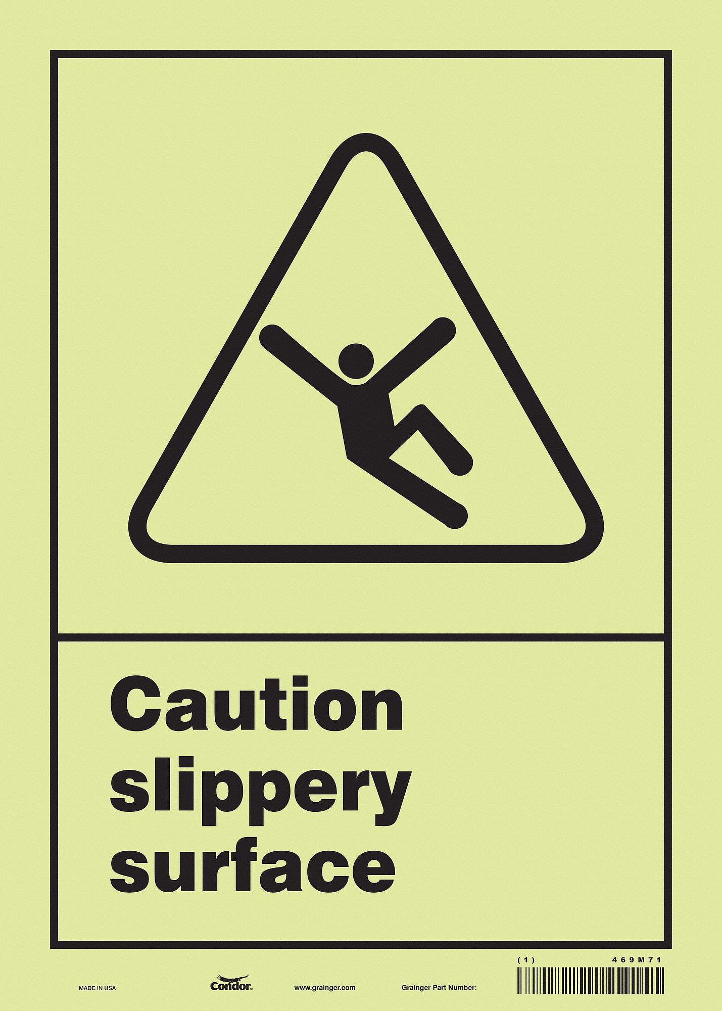 Glow Vinyl, Adhesive Sign Mounting, Safety Sign - 469M71|469M71 - Grainger