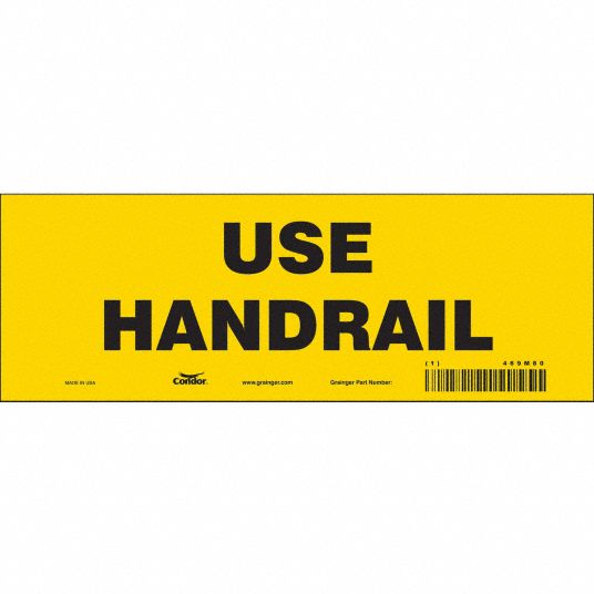 Vinyl, Adhesive Sign Mounting, Safety Sign - 469M80|469M80 - Grainger