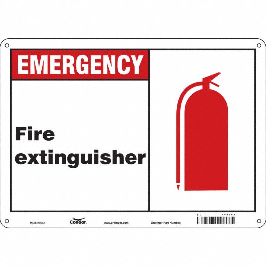 Aluminum, Mounting Holes Sign Mounting, Safety Sign - 469V63|469V63 ...