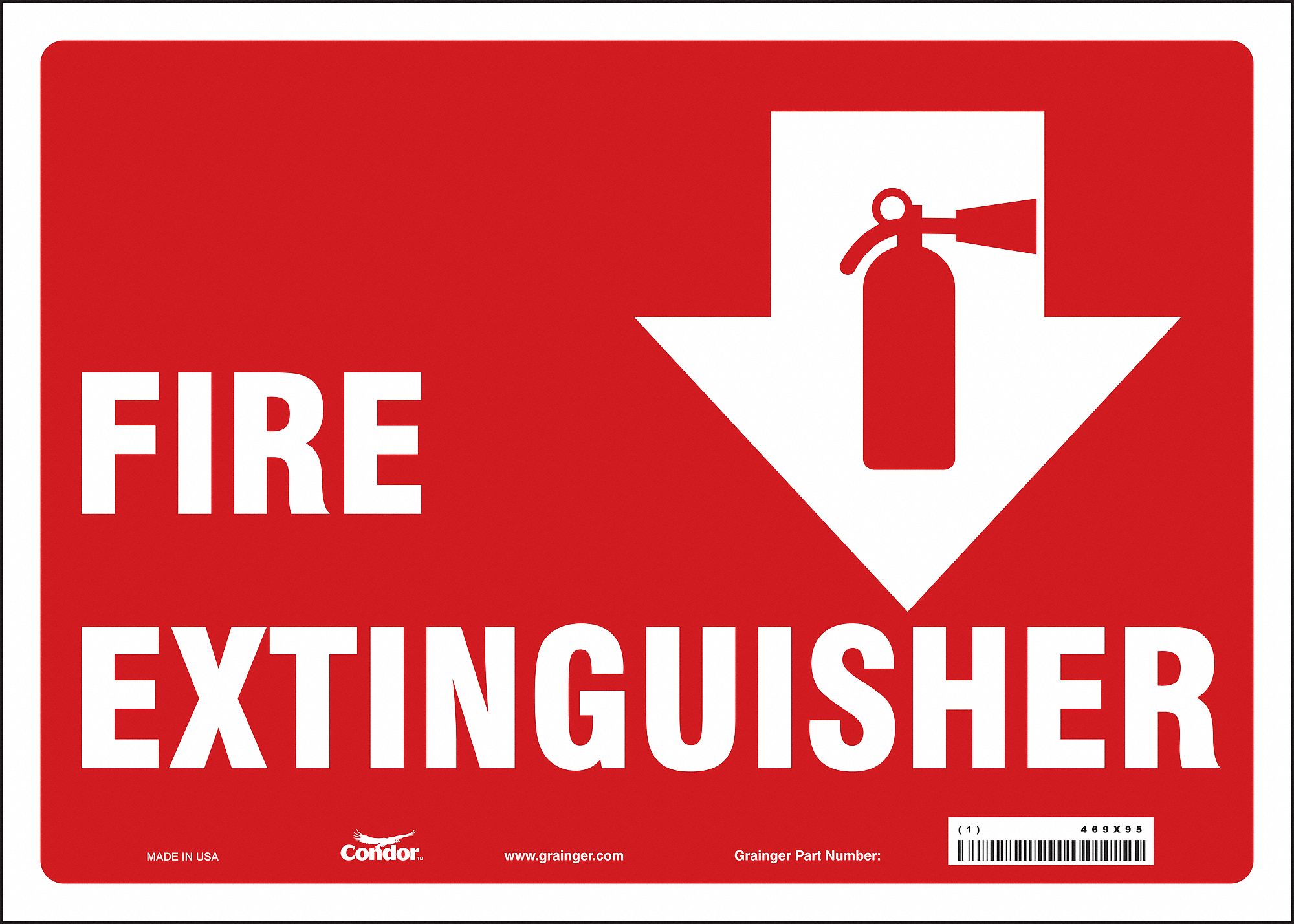 Vinyl, Adhesive Sign Mounting, Safety Sign - 469X95|469X95 - Grainger