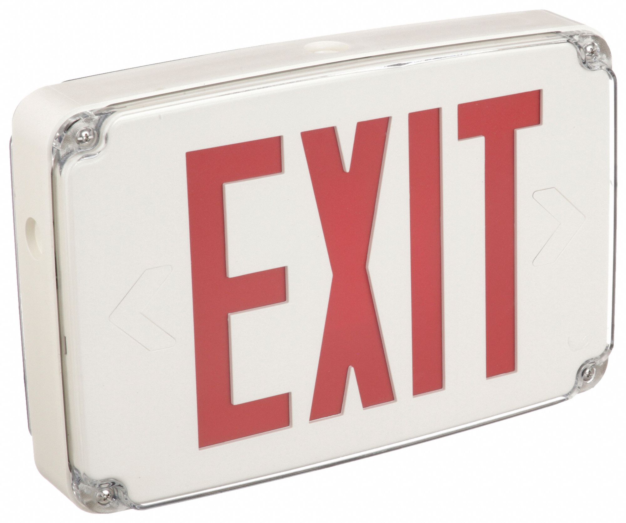With Battery Backup, Red, Exit Sign - 46C213|WLTE W 2 R EL - Grainger