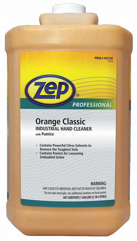 Orange, Liquid, Hand Cleaner, 1 gal, Cartridge, Industrial Hand Cleaner ...