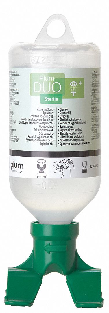 Eye Wash Refill, For Use With Mfr No. F24880-8403, F24880-8502, PK 6 ...