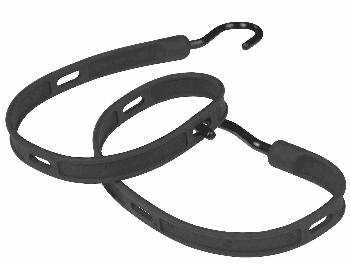 THE BETTER BUNGEE Black Polyurethane Bungee Strap with J-Hooks, Bungee ...
