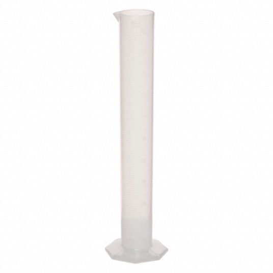 Plastic Graduated Cylinder, 1 EA - Grainger