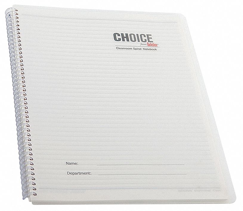 11 in Sheet Wd, 8 1/2 in Sheet Lg, Cleanroom Notebook - 46D110|CHNBK ...