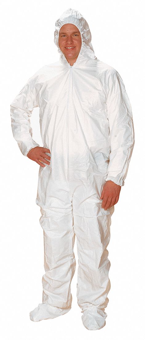 ALPHA PROTECH Hooded Disposable Coverall, PK 25 - 46D142|CV-J4C92-5 ...