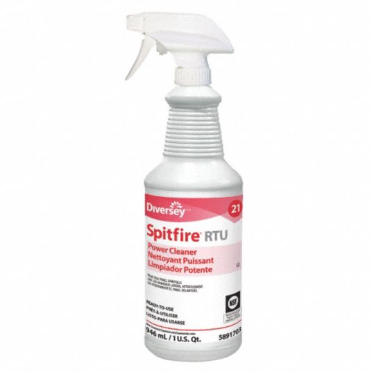 SPITFIRE Heavy Duty Cleaner, Trigger Spray Bottle, PK 12 - 46E775 ...