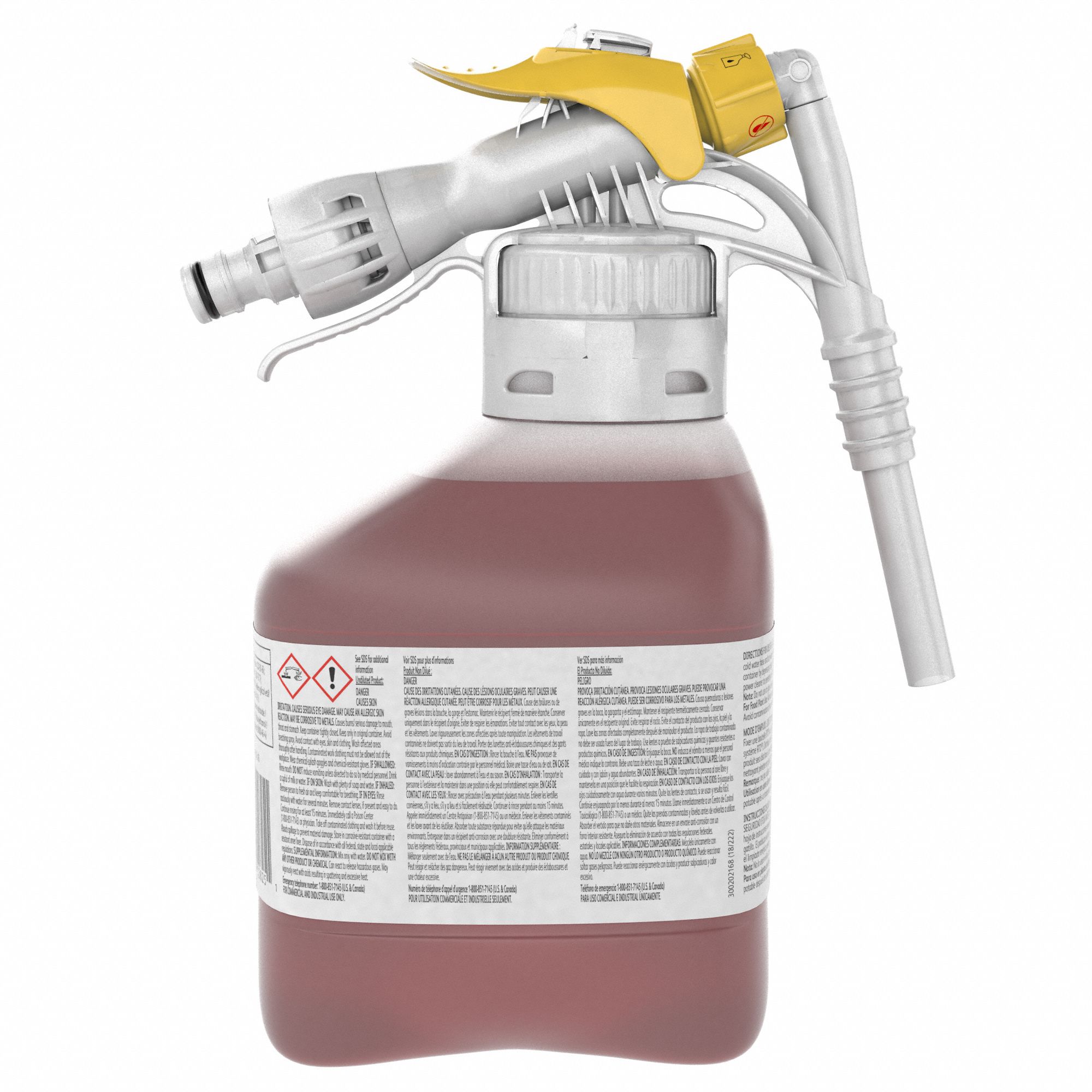 DIVERSEY Natural Solvent Cleaner: Spitfire, 21, Fits RTD Dispenser ...