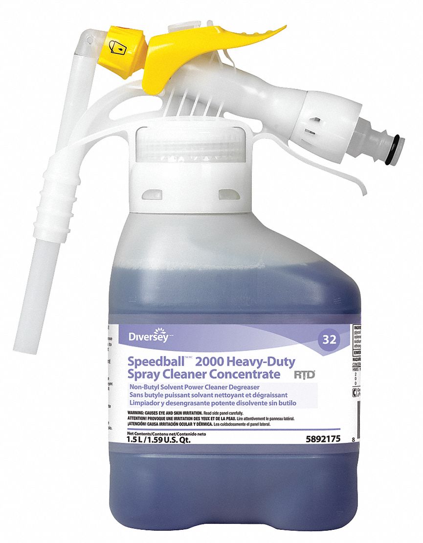 DIVERSEY Heavy Duty Cleaner Degreaser Concentrate: Speedball, 32, Fits ...