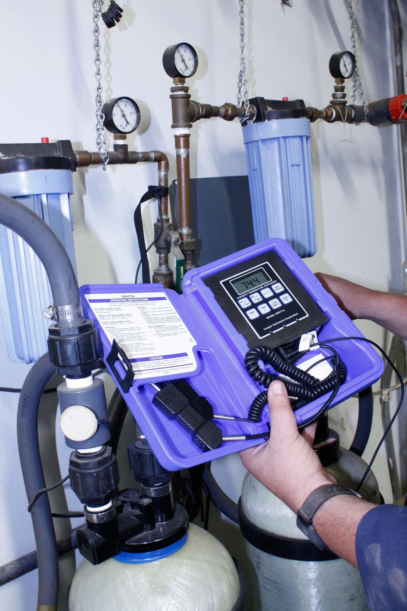 COOPER ATKINS Temperature Humidity Meter: Multichannel Thermistor Temp ...