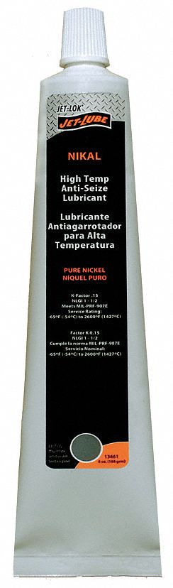 General Purpose Anti-Seize, 6 oz, Paste, Nikal, -65°F, 2600°F - Grainger