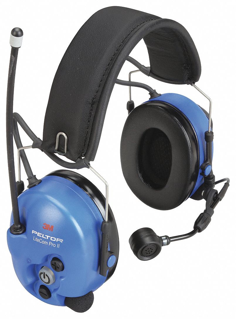 Two Ear Over the Head Headset, 25dB Noise Reduction Rating NRR, Blue ...