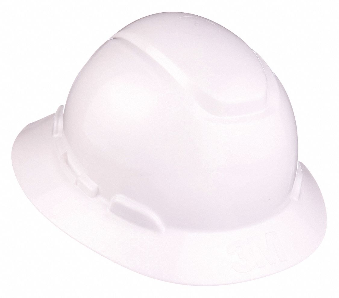 3M, White, No Graphics, Hard Hat - 46G030|H-801R - Grainger