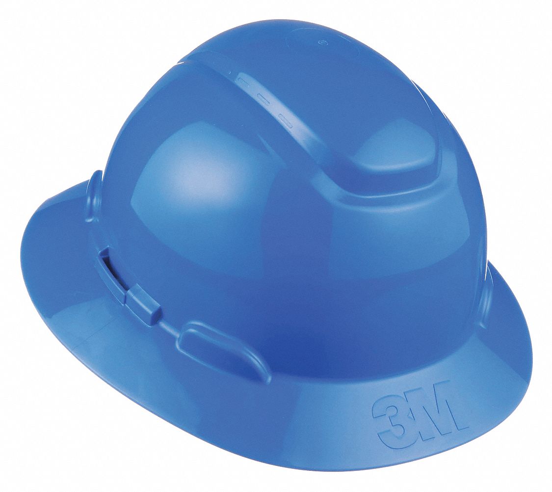 3M, Blue, No Graphics, Hard Hat - 46G032|H-803R - Grainger