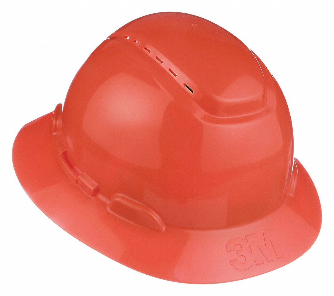 3M, Orange, No Graphics, Hard Hat - 46G046|H-806V - Grainger