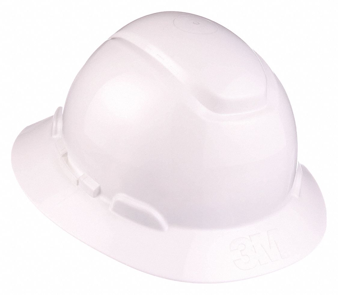 3M, White, No Graphics, Hard Hat - 46G052|H-801R-UV - Grainger