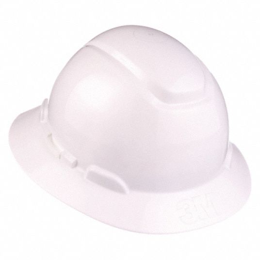 3M, White, No Graphics, Hard Hat - 46G052|H-801R-UV - Grainger