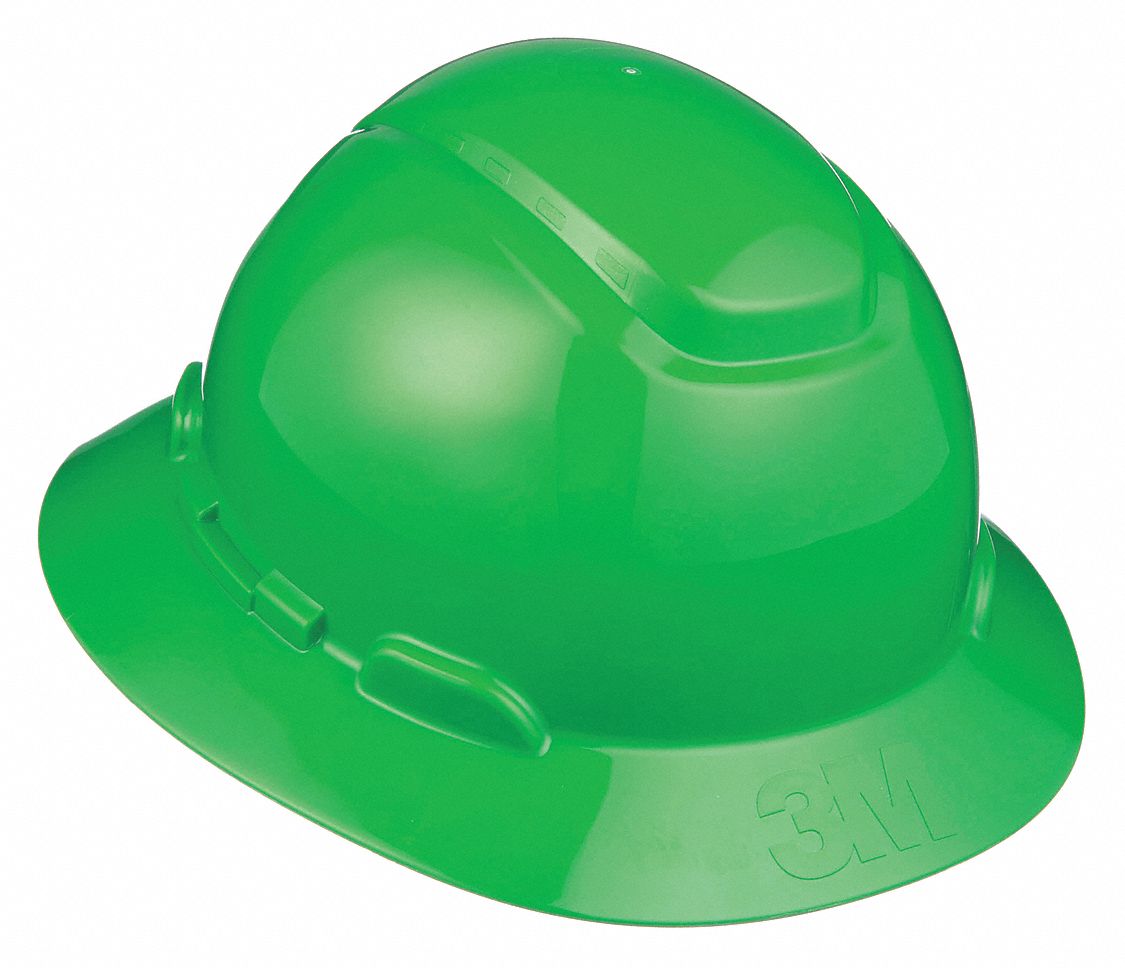 3M, Green, No Graphics, Hard Hat - 46G055|H-804R-UV - Grainger