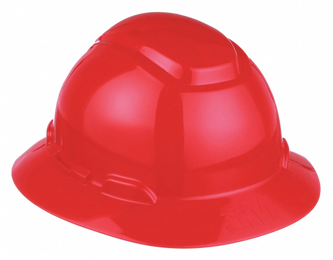 3M, Red, No Graphics, Hard Hat - 46G056|H-805R-UV - Grainger