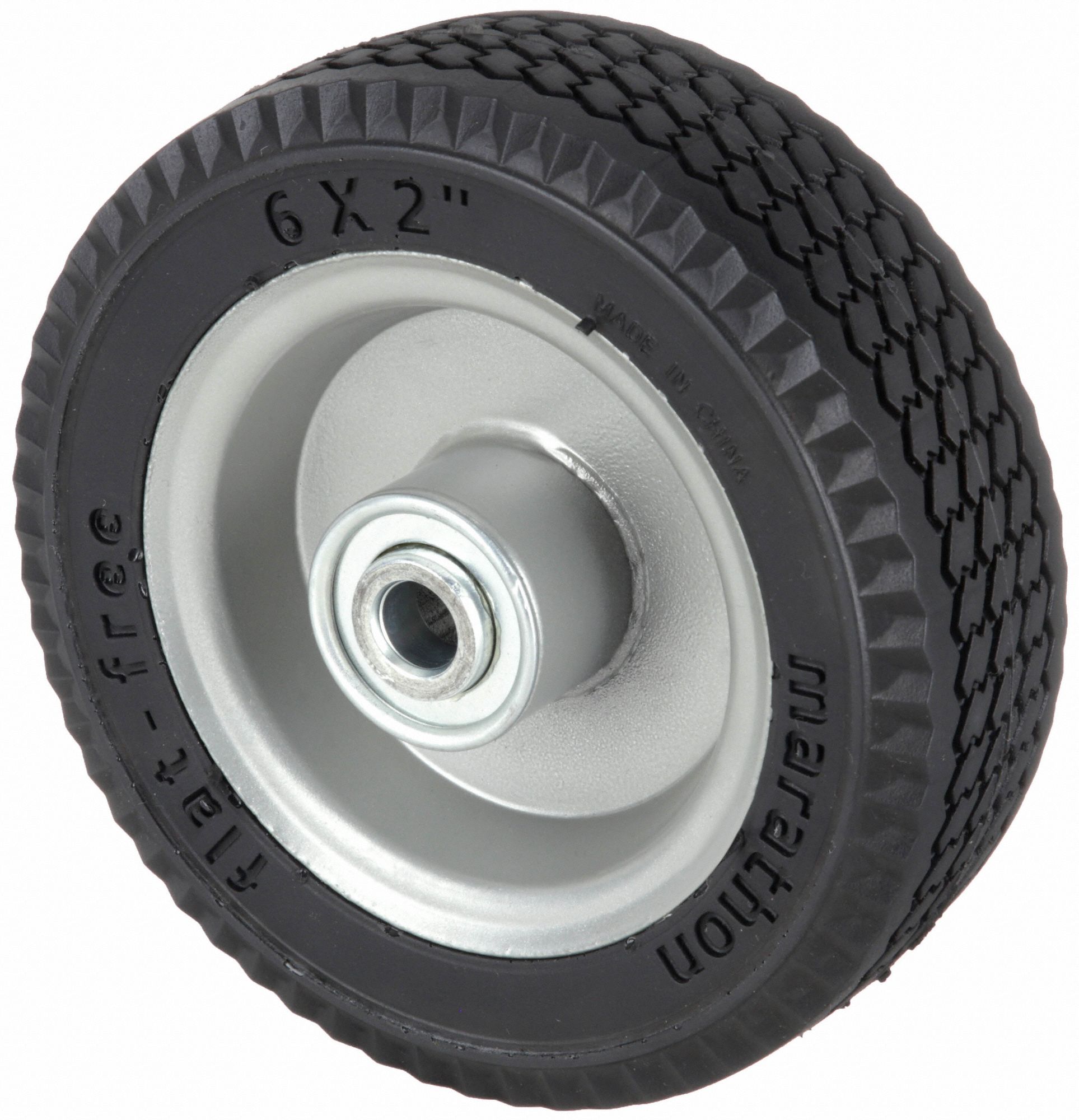 MARASTAR, 6 1/8 in Wheel Dia., 1 29/32 in Wheel Wd, Flat-Free Wheel ...