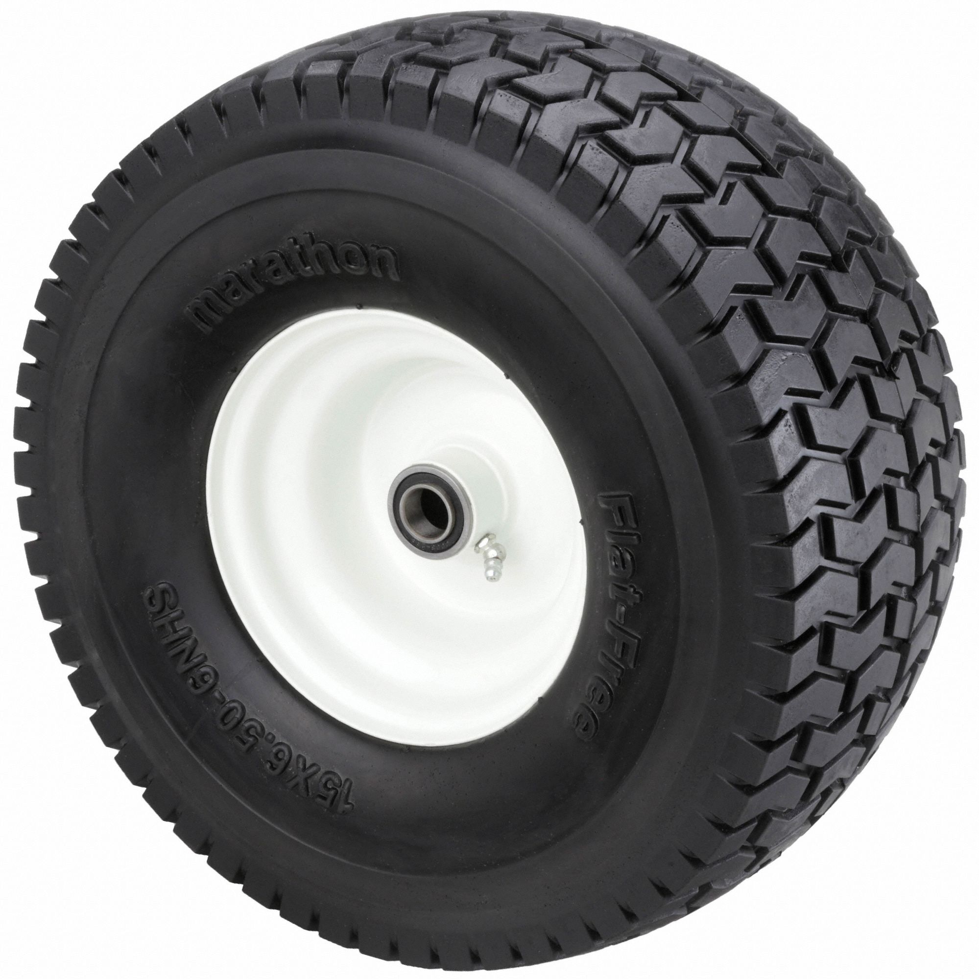 MARASTAR, 6 5/16 in Wheel Dia., 2 1/2 in Wheel Wd, Flat-Free Wheel ...