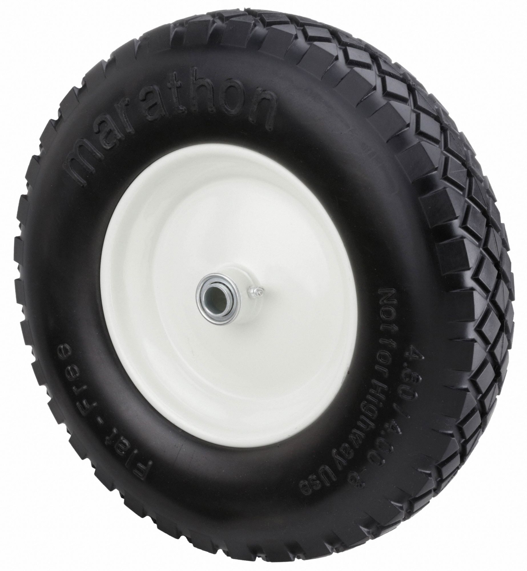 MARASTAR, 15 1/2 in Wheel Dia., 3 1/2 in Wheel Wd, Flat-Free Wheel ...