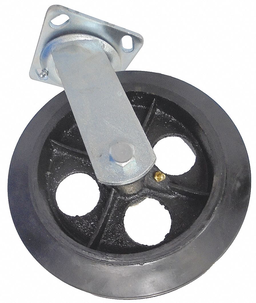 DAYTON, Panel Truck/Steel-Deck Platform Truck, S004, Swivel Caster ...