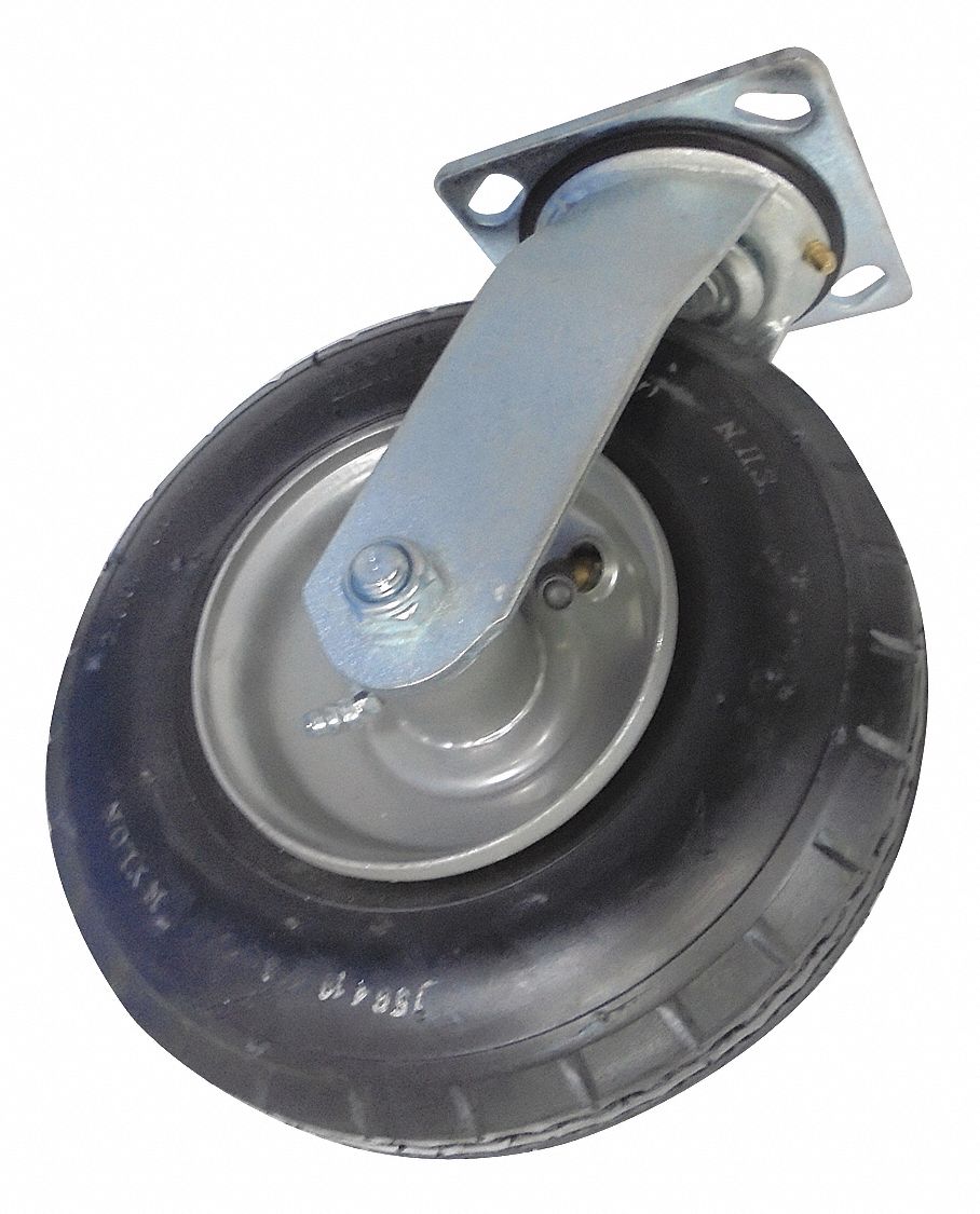 DAYTON, Steel-Deck Platform Truck, C6208, Swivel Caster with Wheel ...