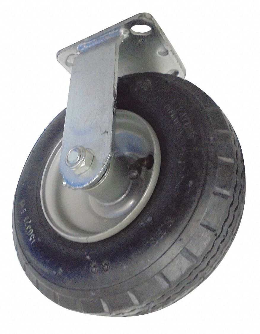 DAYTON, Steel-Deck Platform Truck, C6408, Rigid Caster with Wheel ...